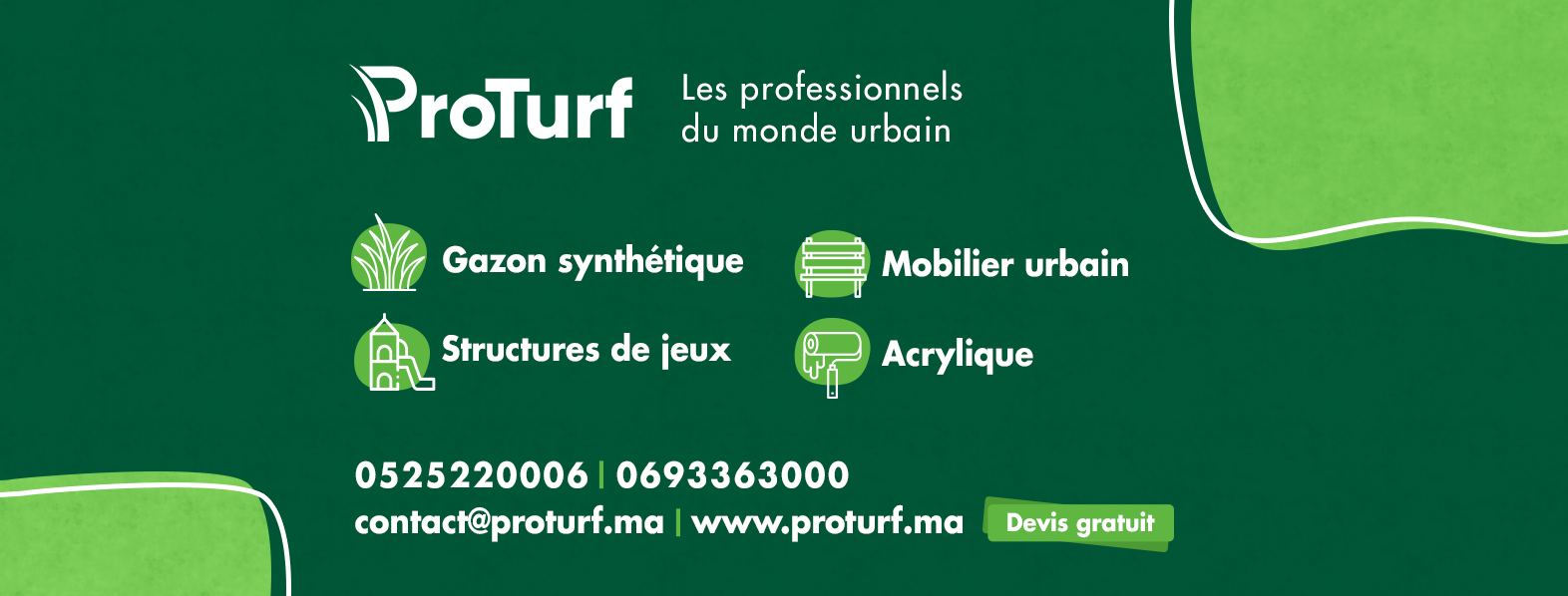 Proturf - Gazon Artificiel Maroc